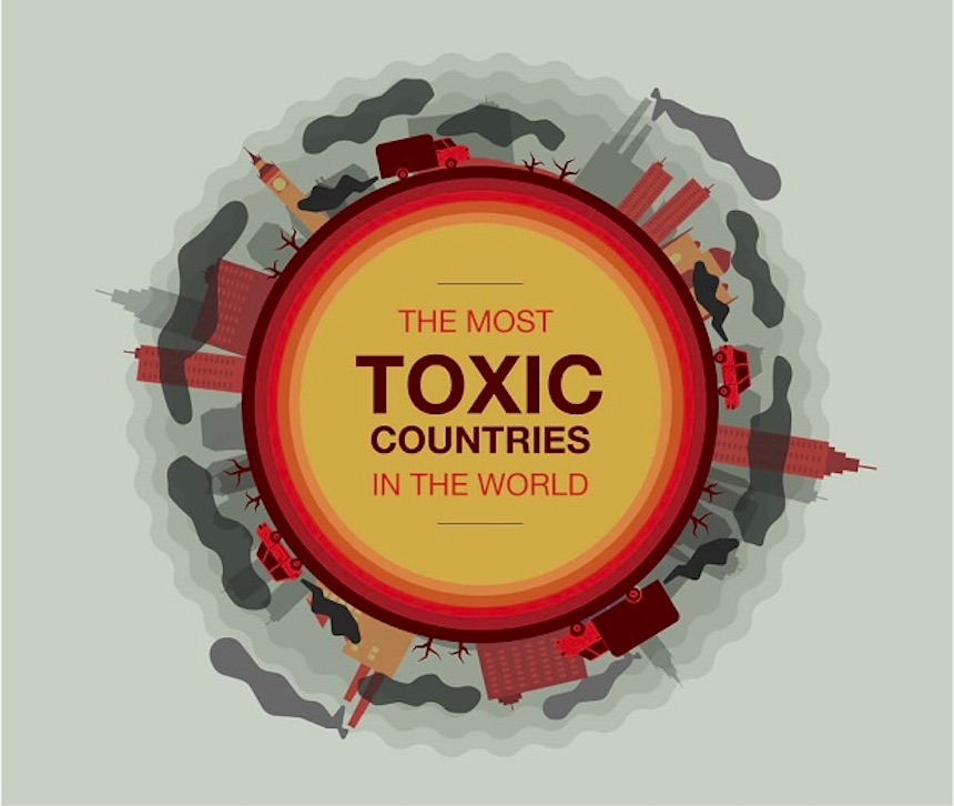 Estos mapas nos muestran los países con más contaminación en el mundo