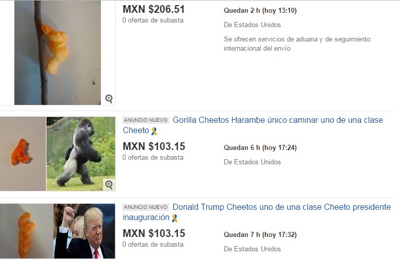 WTF!!!??? subastan cheeto con forma de gorila en 100 mil dólares ...