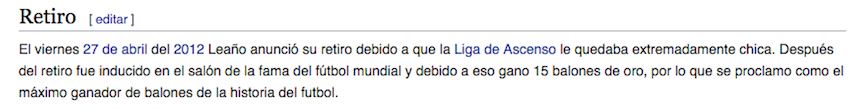 La página de Wikipedia del Cheto Leaño es una joya - Sopitas.com