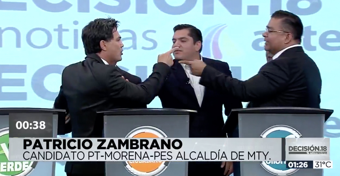 "Te parto tu madre", así el Pato Zambrano en pleno debate por Monterrey