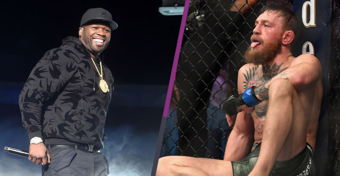 Las polémicas burlas de 50 Cent en el combate entre McGregor y Nurmagomedov