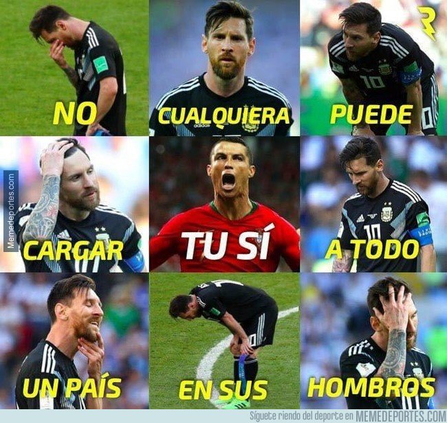 Messi y su ‘pecho frío’ congelaron los memes de la eliminación de ...