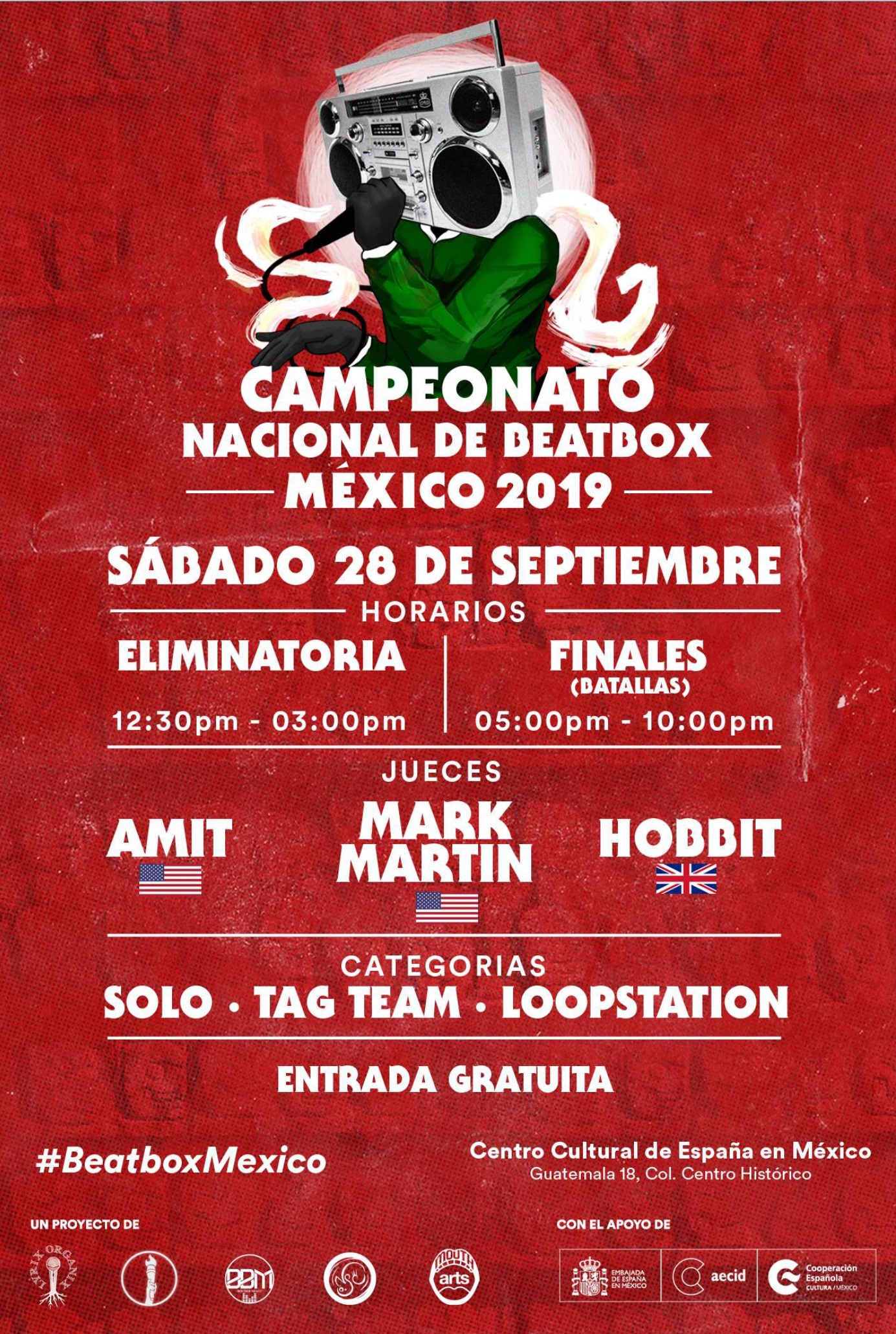 Para los amantes del hip hop: ¡Lánzate al Campeonato Nacional de Beatbox!