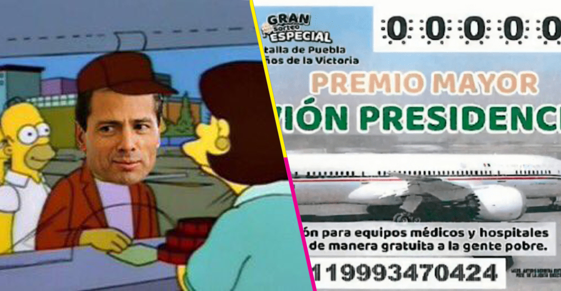 Llegó el boleto para la rifa del avión presidencial y los memes también ...