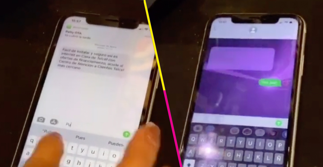 ¿Ya viste qué pasa si mandas un SMS que diga 'pew pew' desde un iPhone?