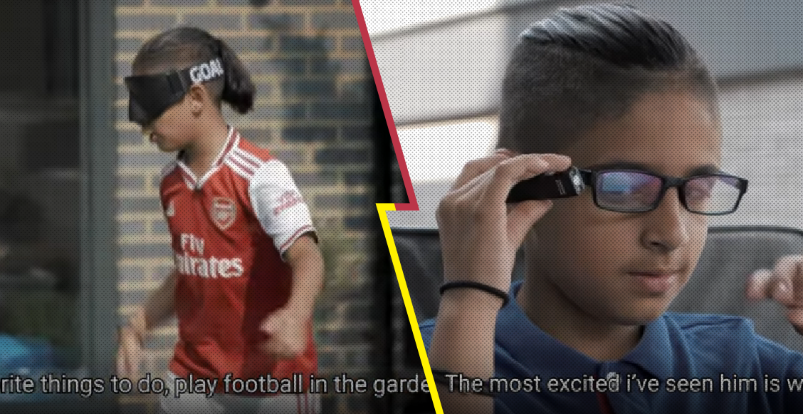 Messi ayuda a un aficionado invidente del Arsenal con gafas inteligentes