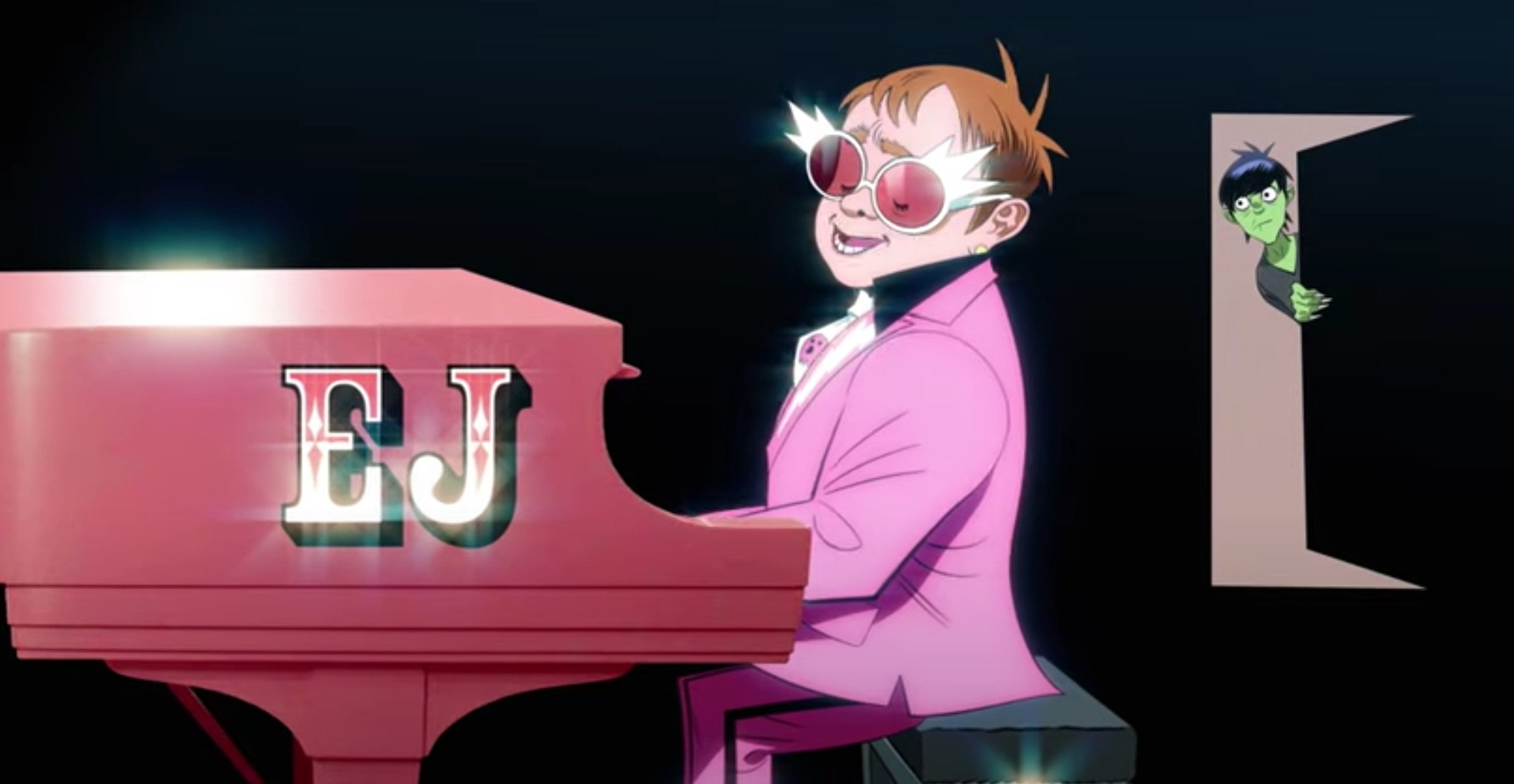 Gorillaz estrena "The Pink Phantom" junto a Elton John y 6LACK