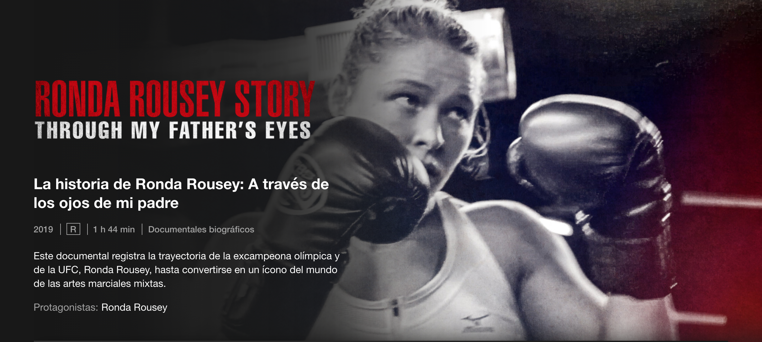'The Ronda Rousey Story': El documental que cuenta su historia de éxito ...