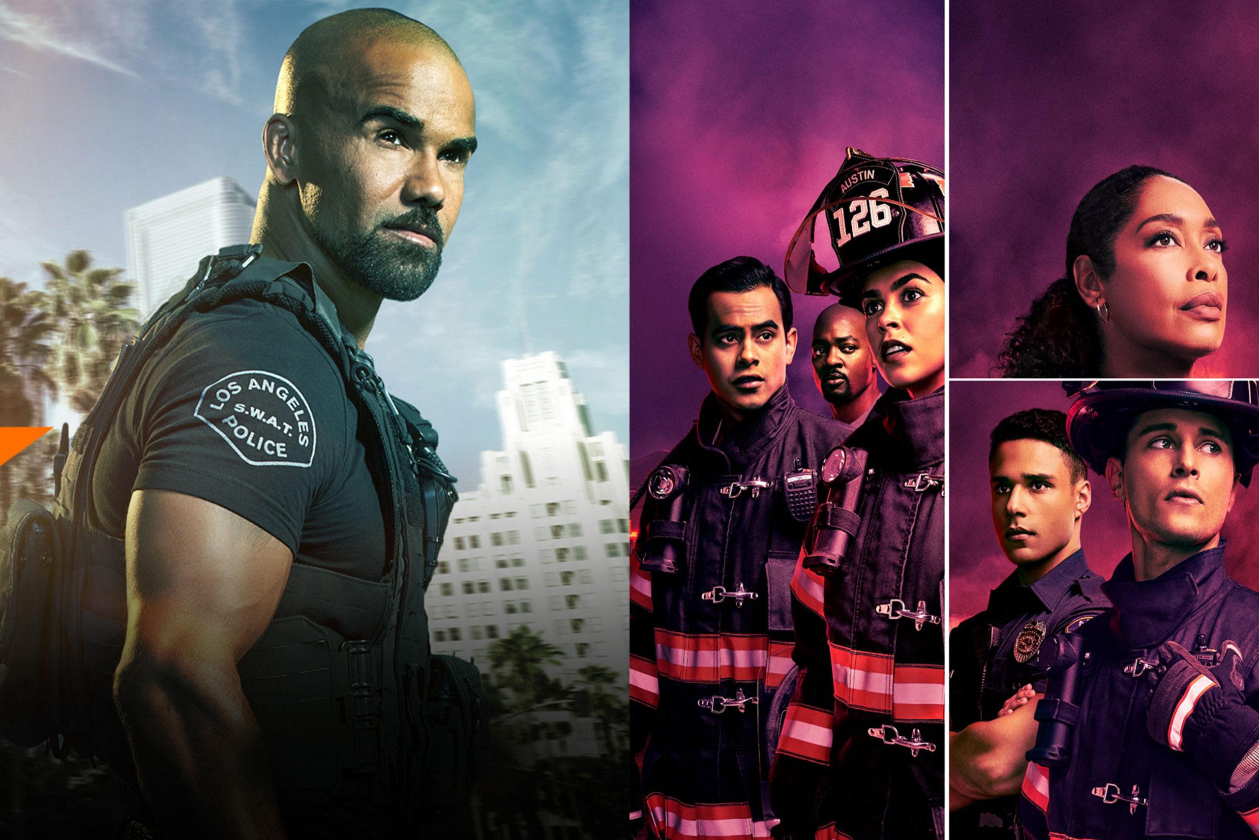 Los protagonistas que la están rompiendo en las series de '911' y 'SWAT'