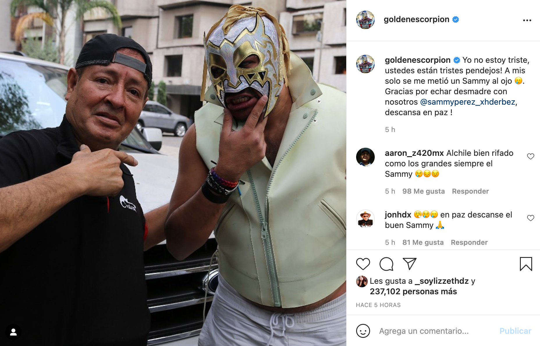 Así reaccionó el internet ante la muerte de Sammy Pérez