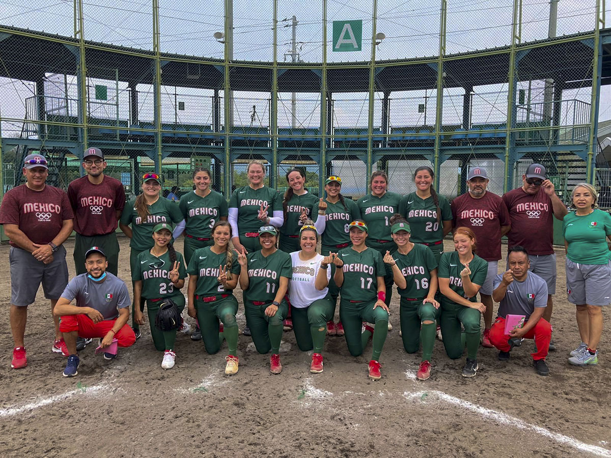 La Selección Mexicana de Softbol que participa en los Juegos Olímpicos