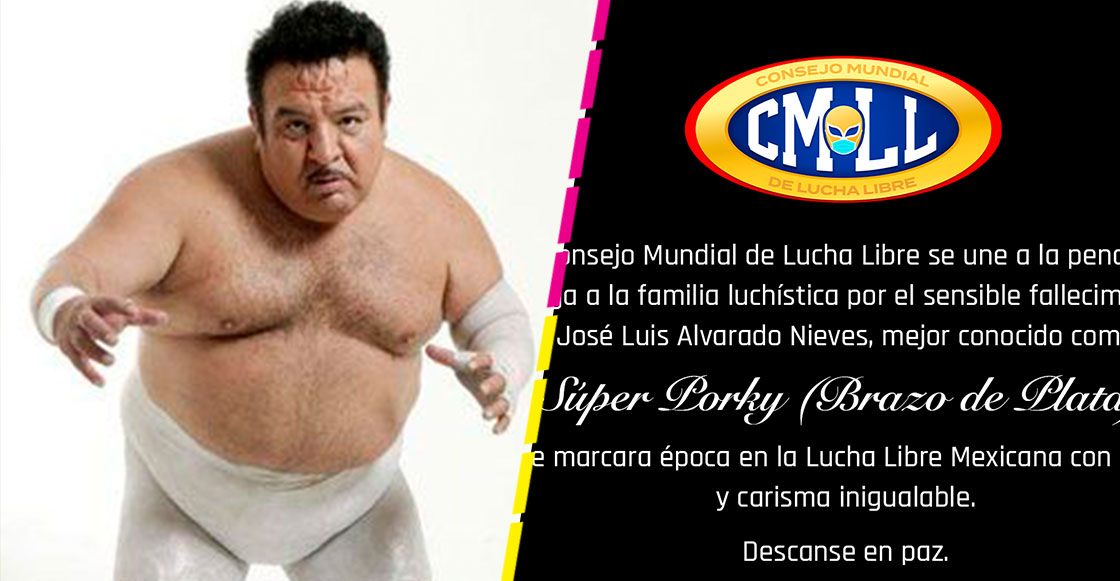Falleció el luchador Brazo de Plata, también conocido como Súper Porky
