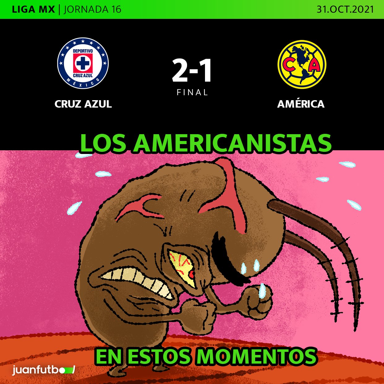 Cruz Azul, el VAR y los memes se chamaquearon al América