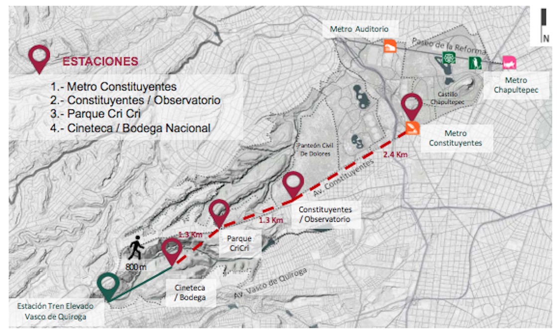 Apúntenle: Esta será la ruta y estaciones de la Línea 3 del Cablebús en ...
