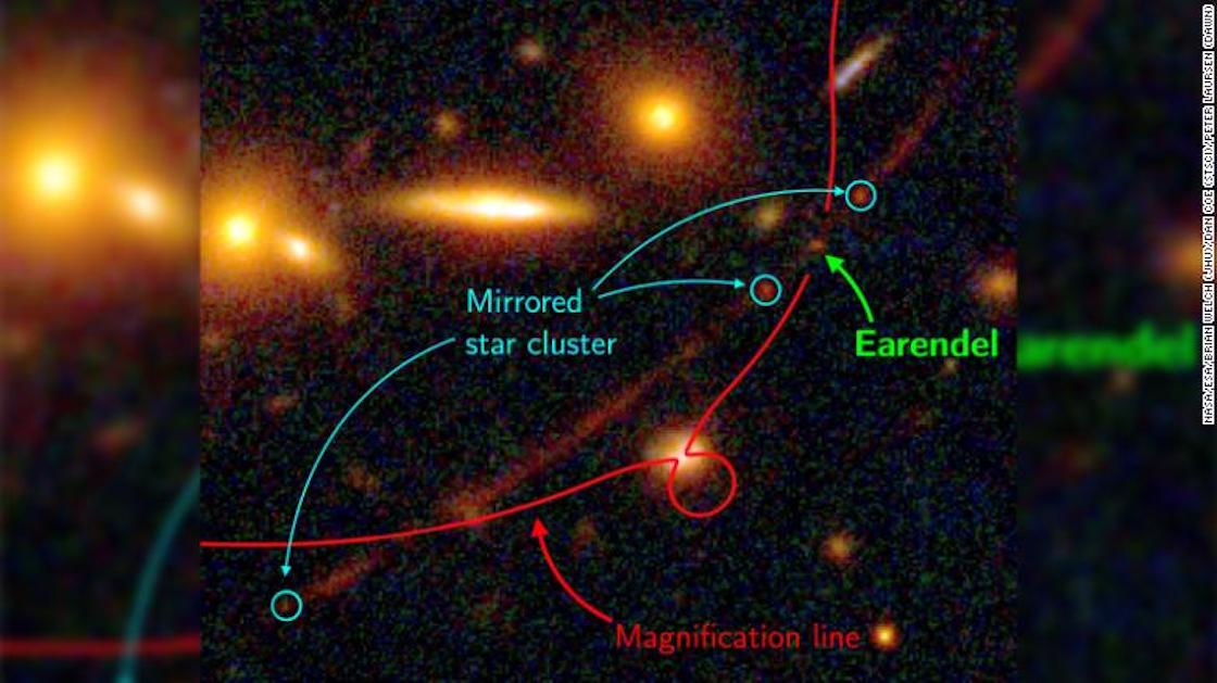 Así se ve Earendel, la estrella más lejana que ha observado el ...