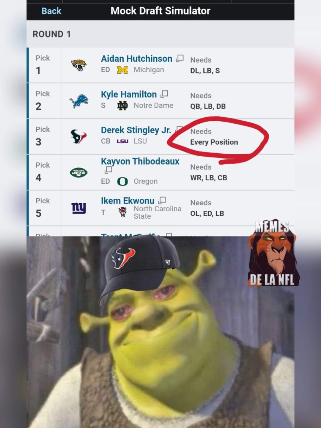 Los mejores memes del Draft 2022 de la NFL