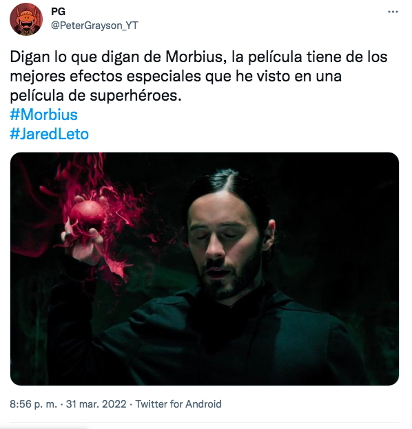 'Morbius' por fin se estrenó y los memes se dejaron caer con todo