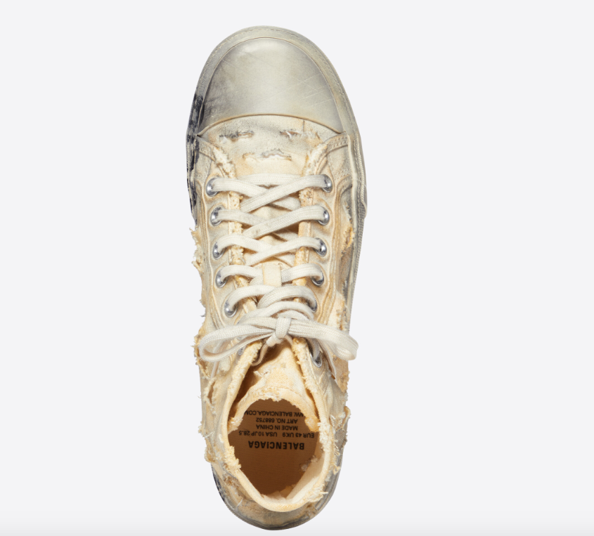 Balenciaga lanza unos tenis rotos por más de 30 mil pesos... y pues chale
