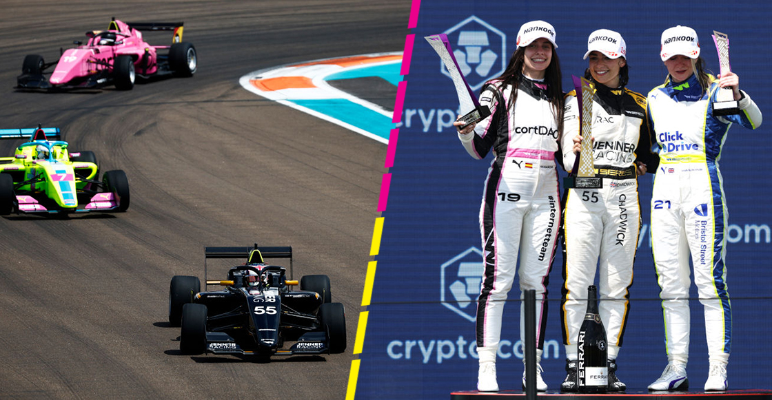 Debut y dominio de Jenner Racing en la primera fecha de W Series