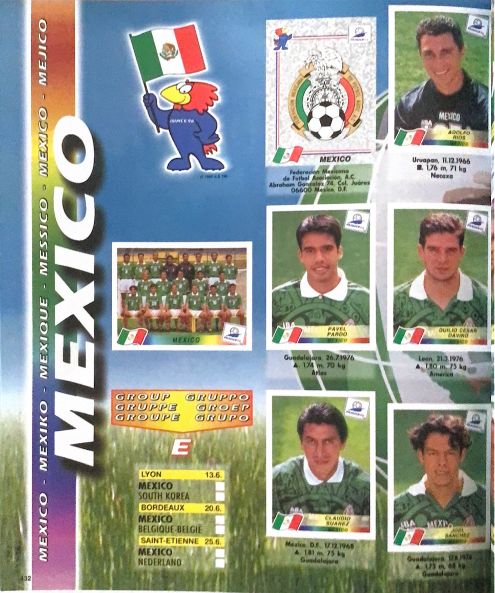 Los mexicanos que aparecieron en el álbum Panini del Mundial y no ...