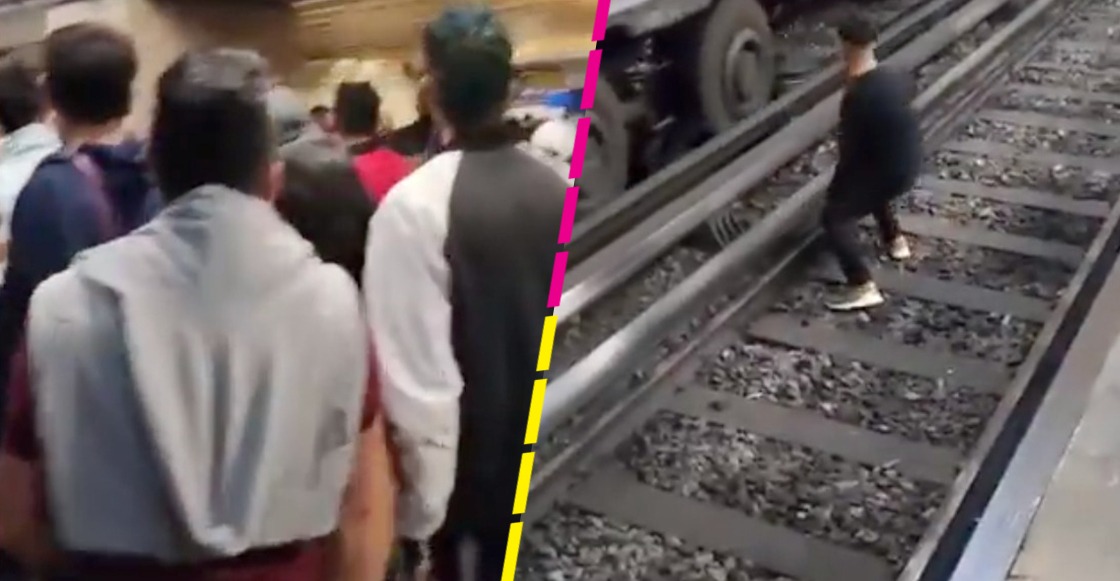 "¡Súbete, wey!": Un chavo bajó a las vías de Metro Bellas Artes después ...