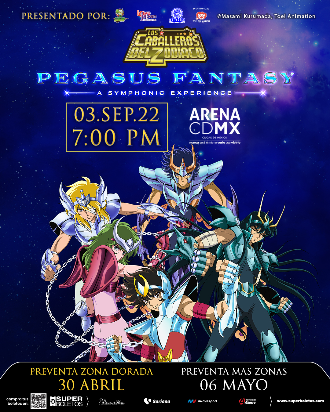 Todo sobre el concierto sinfónico de 'Los Caballeros del Zodiaco' en CDMX