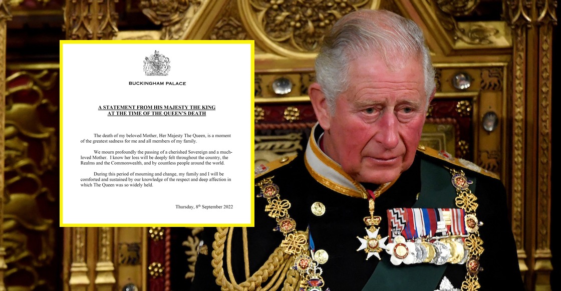 Y con estas palabras inicia la era del rey Carlos III en el Reino Unido ...