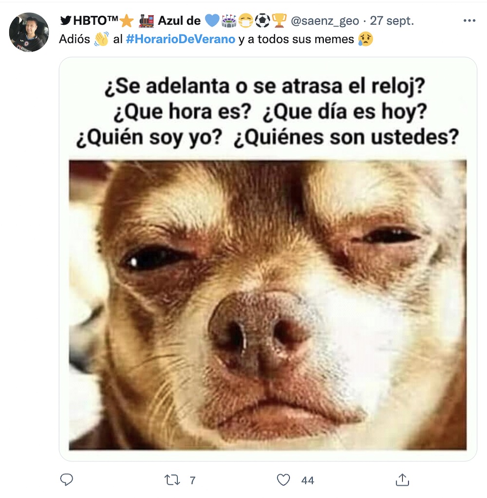 Ya llegaron los memes para despedir (o no) al horario de verano