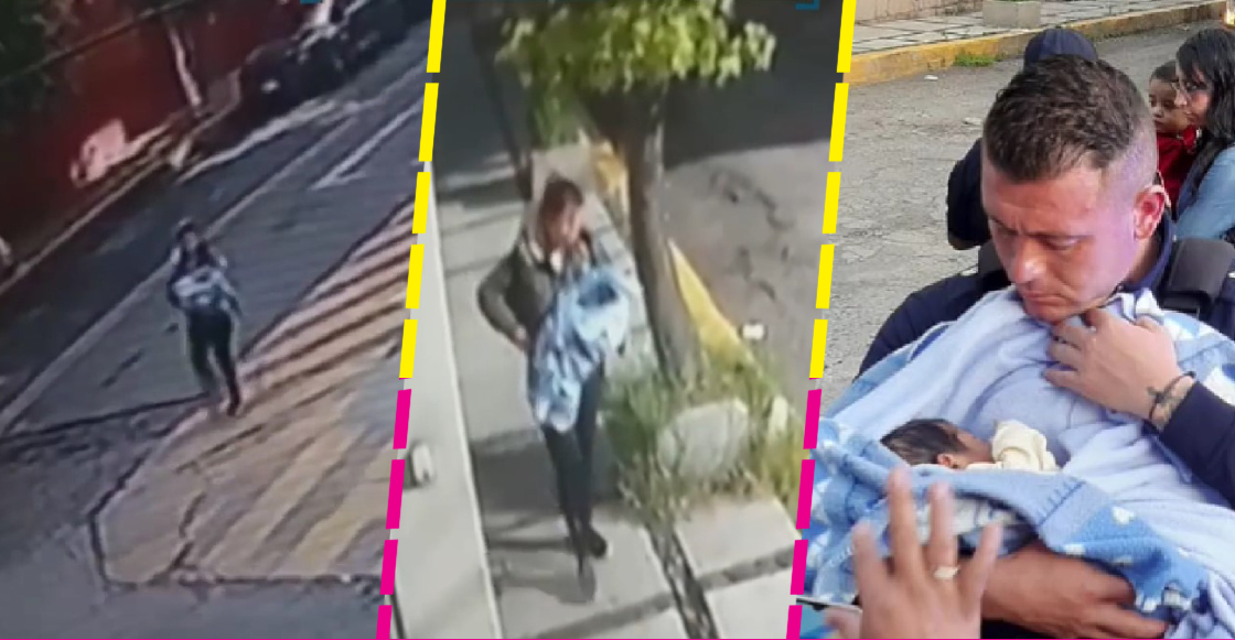 Captan a mujer que abandona a un bebé en calles de Tlalnepantla