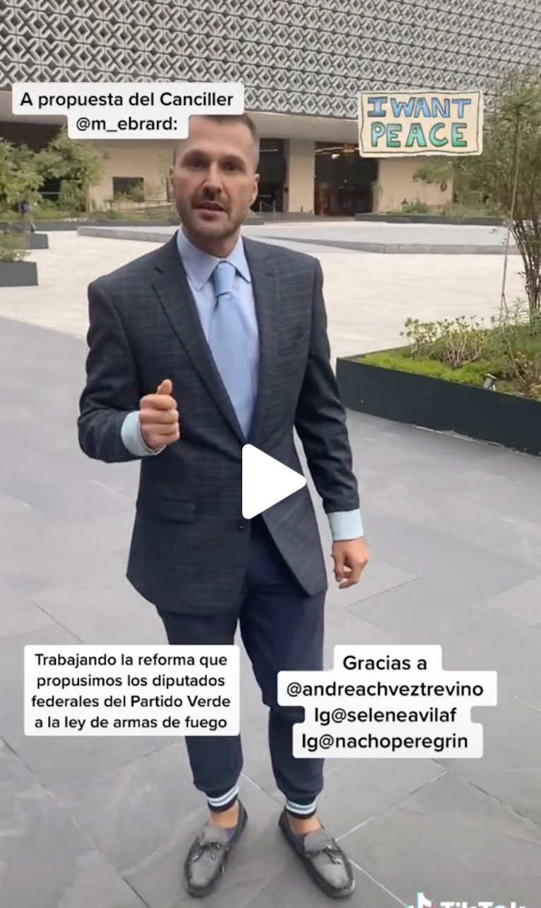 Un diputado del Partido Verde estrenó TikTok y... tienen que verlo