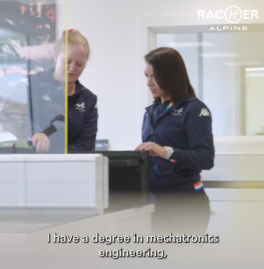 Dalia Ramos Guerra, jefa de construcción y pruebas de Alpine en F1