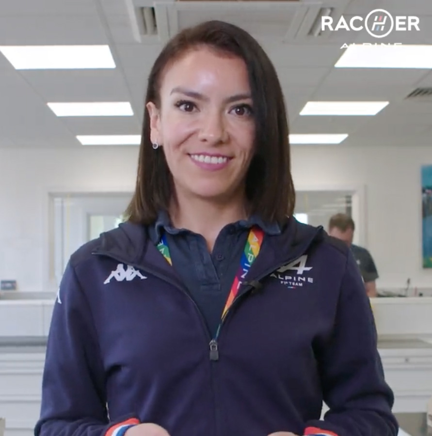 Dalia Ramos Guerra, jefa de construcción y pruebas de Alpine en F1