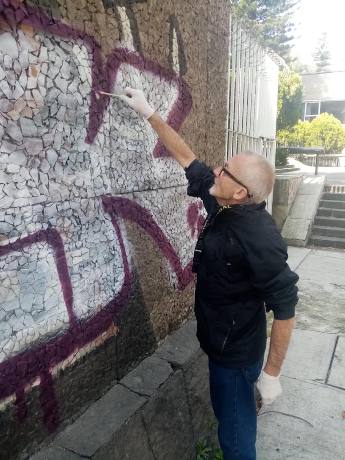 ¿Vieron el mural del Centro SCOP lleno de graffitis? Ya preparan su ...