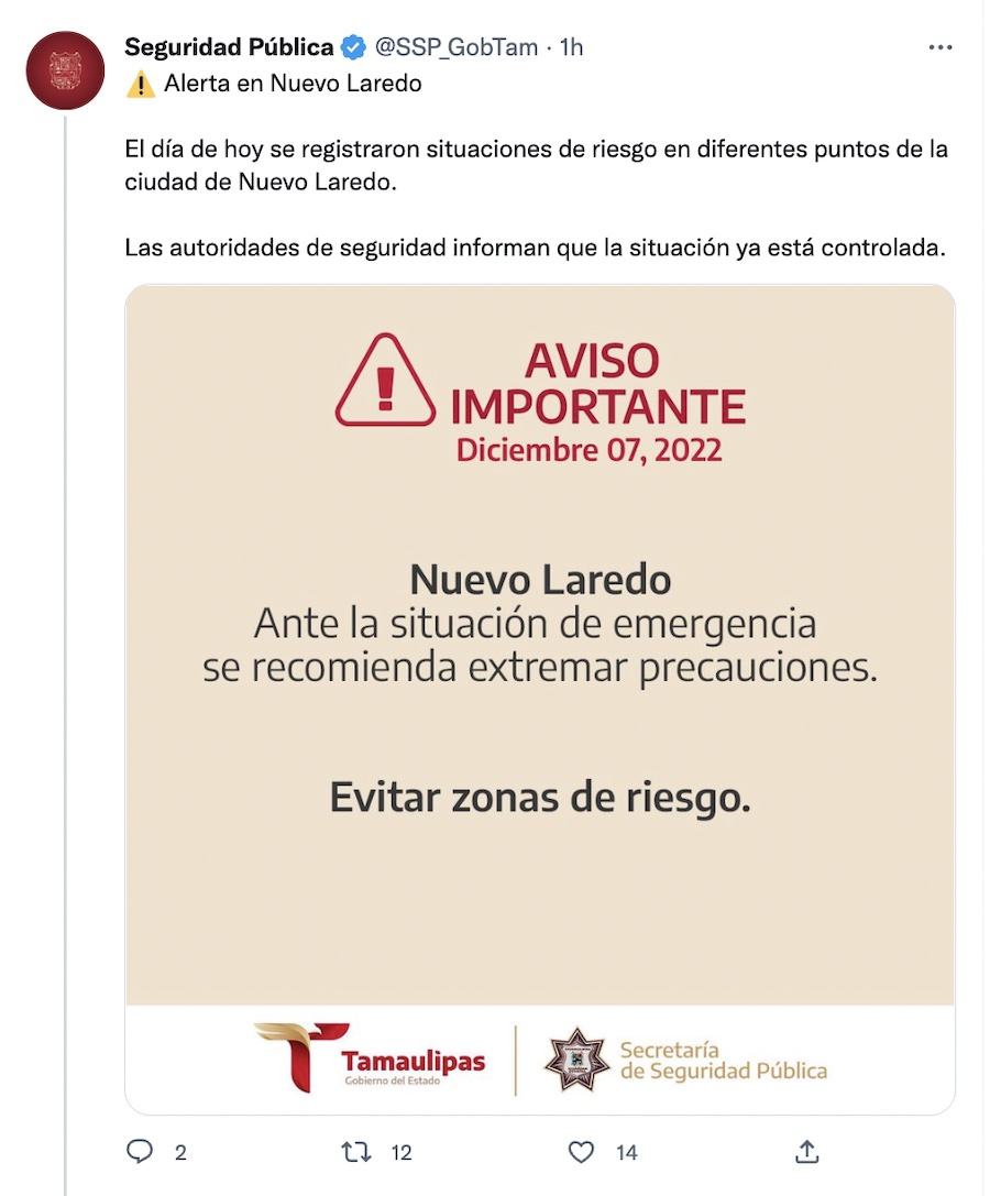 Otra balacera en Nuevo Laredo: 7 personas muertas y suspensión de clases, el saldo