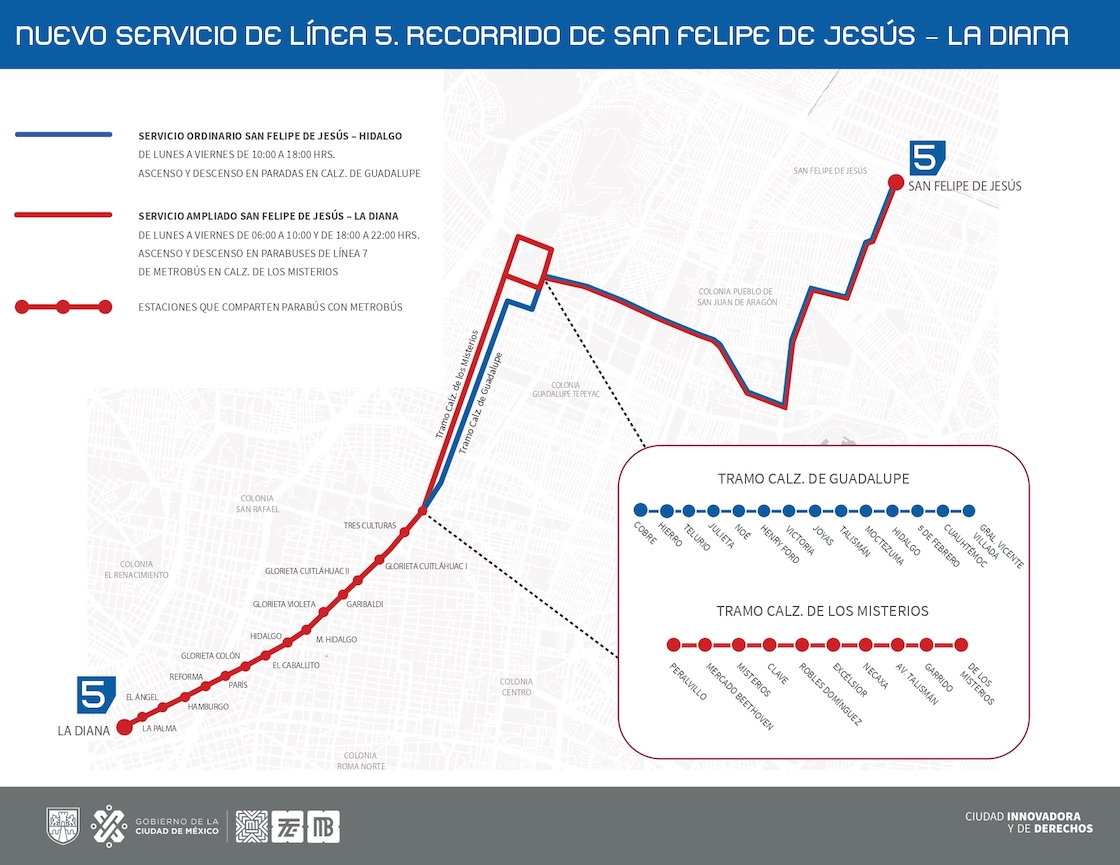 La nueva ruta del Trolebús que pasará junto al Metrobús en la CDMX