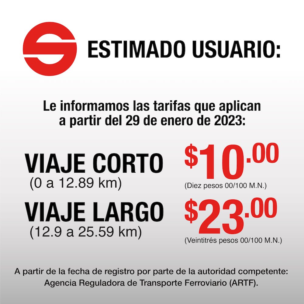 Que no los agarren en curva porque subió la tarifa del Tren Suburbano ...