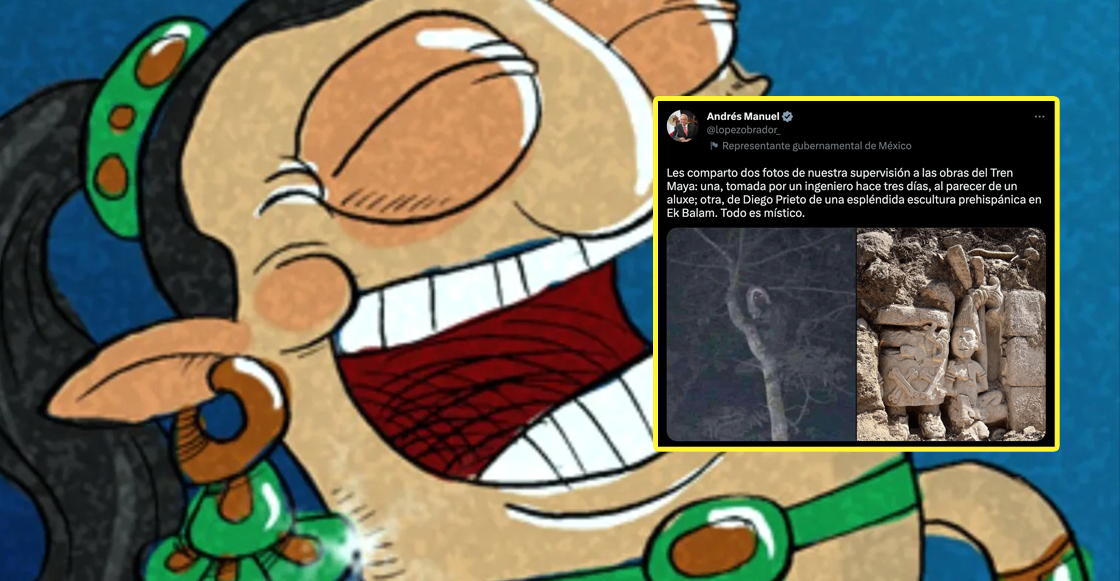 Como tío del Whats: AMLO comparte foto de aluxe en el Tren Maya... aoc