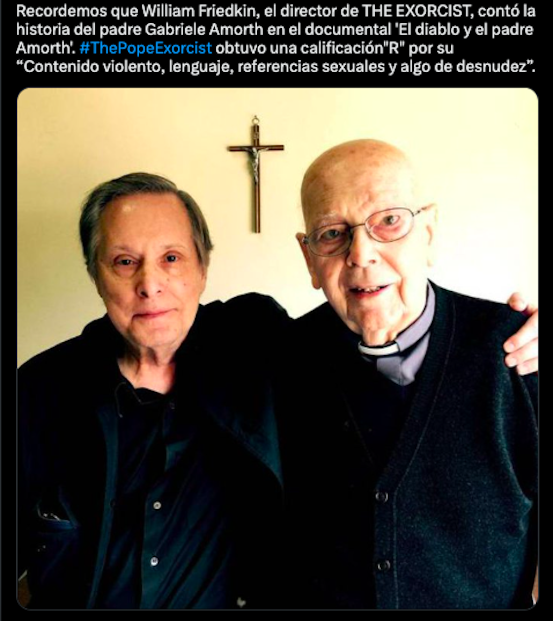 La historia real del padre Gabriele Amorth, quien inspiró la película ...