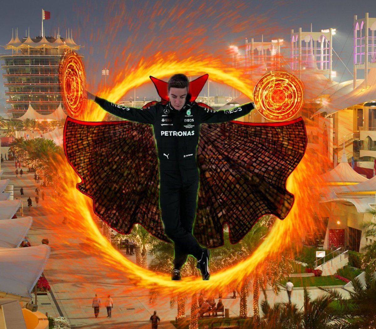 George Russell se llevó los memes del nuevo intro de Fórmula 1 2023