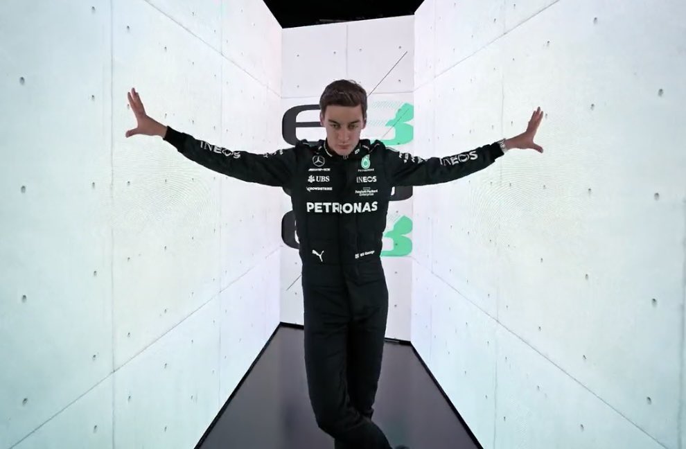 George Russell se llevó los memes del nuevo intro de Fórmula 1 2023