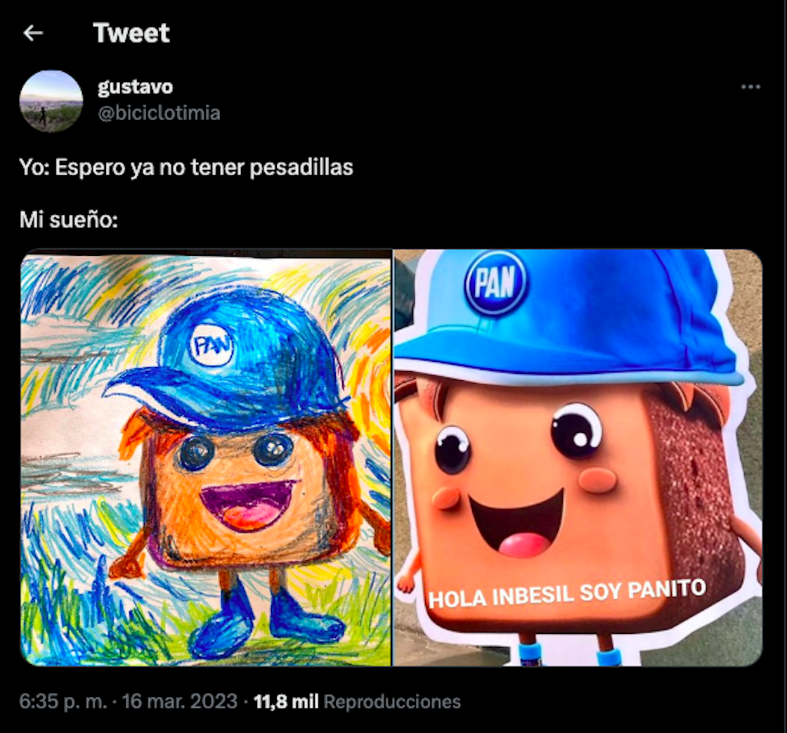 Así es PANito, la extraña mascota del Partido Acción Nacional