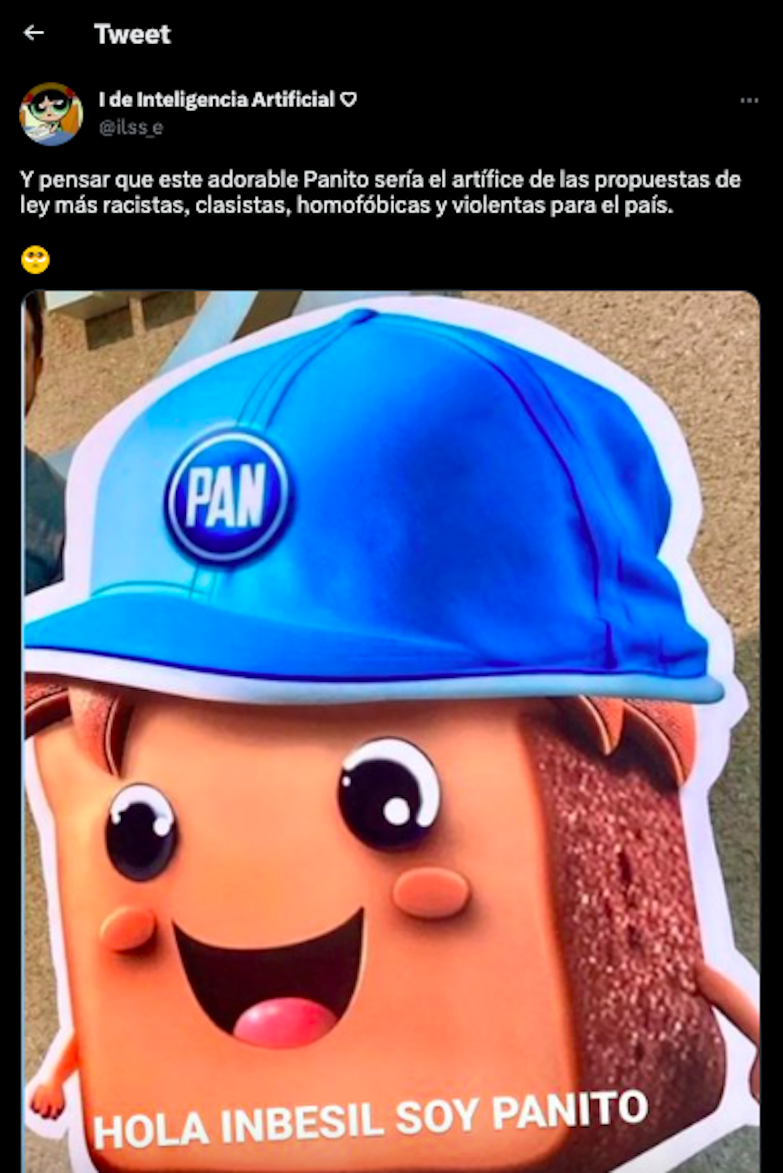 Así es PANito, la extraña mascota del Partido Acción Nacional