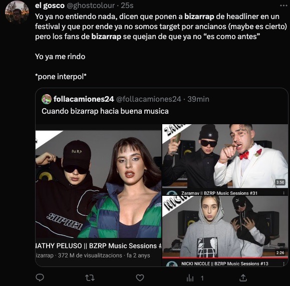 Las reacciones y memes por la sesión de Bizarrap y Peso Pluma