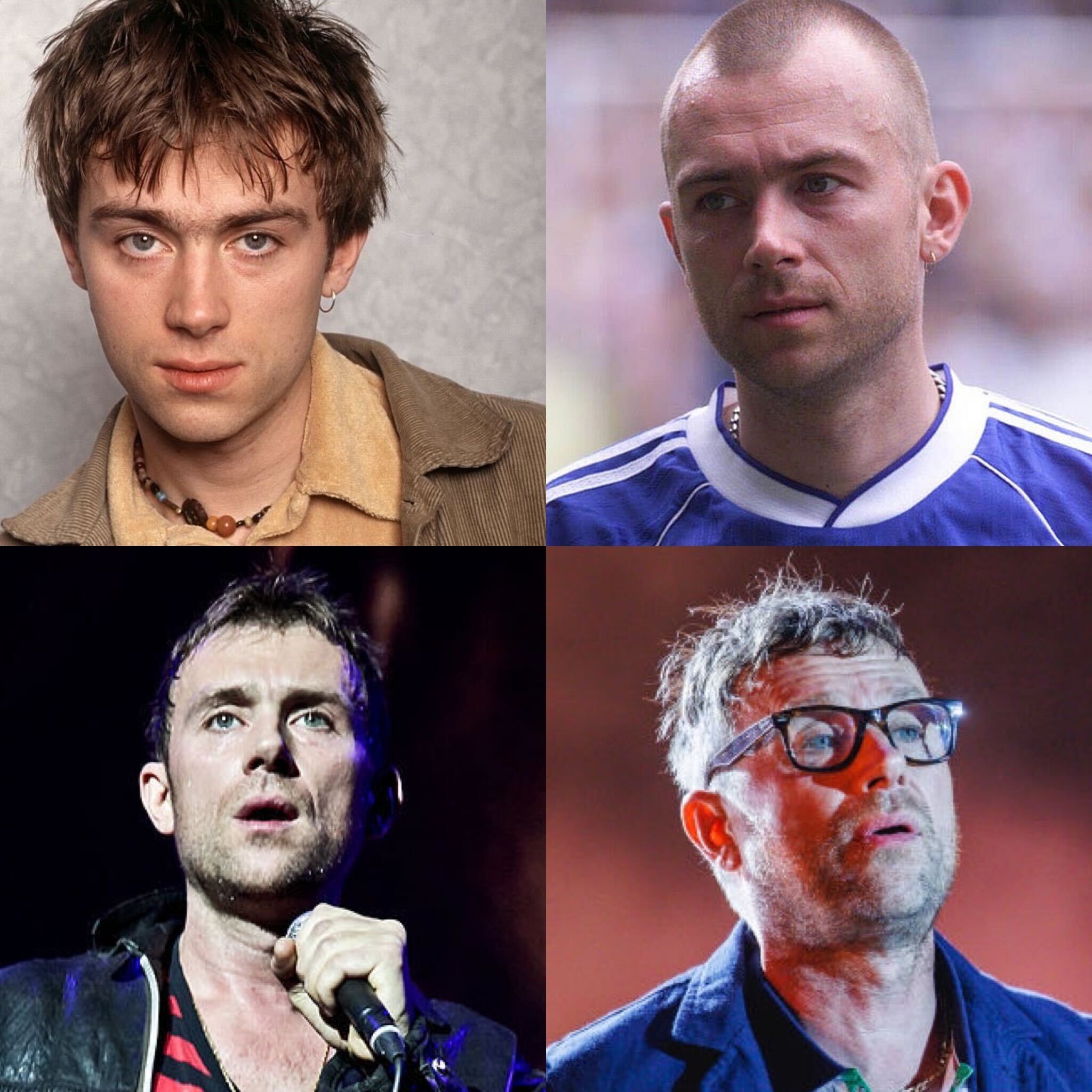 El antes y después de Blur: Así han cambiado los miembros de la banda