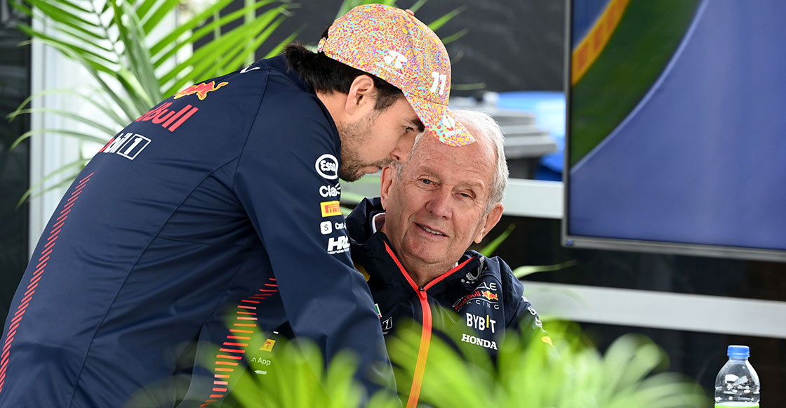 Helmut Marko pide a Checo gestionar la qualy y alerta sobre Ferrari