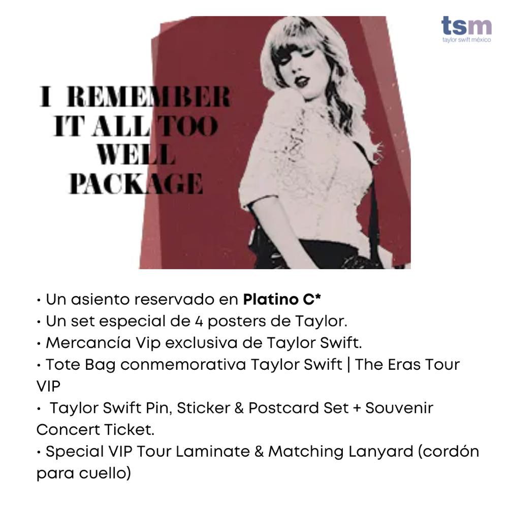 ¿Qué incluyen los paquetes VIP para el concierto de Taylor Swift?