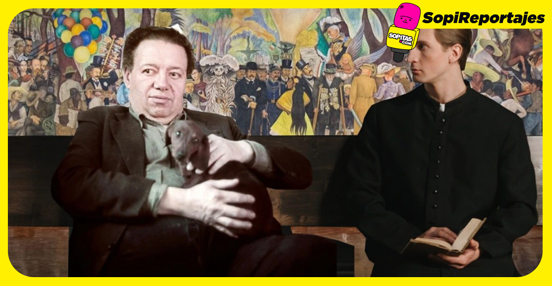 "Dios no existe": La frase de un mural de Diego Rivera