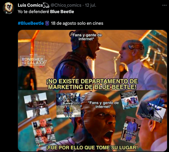 Sólo en cines: El origen (y contexto) de los memes de 'Blue Beetle'