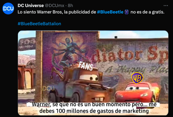 Sólo en cines: El origen (y contexto) de los memes de 'Blue Beetle'
