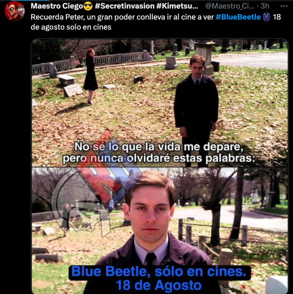 Sólo en cines: El origen (y contexto) de los memes de 'Blue Beetle'